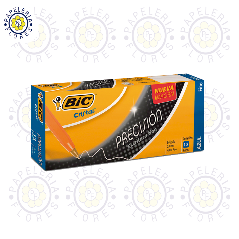 PLUMA BIC PUNTO FINO AZUL C/12 – papeleriaflores